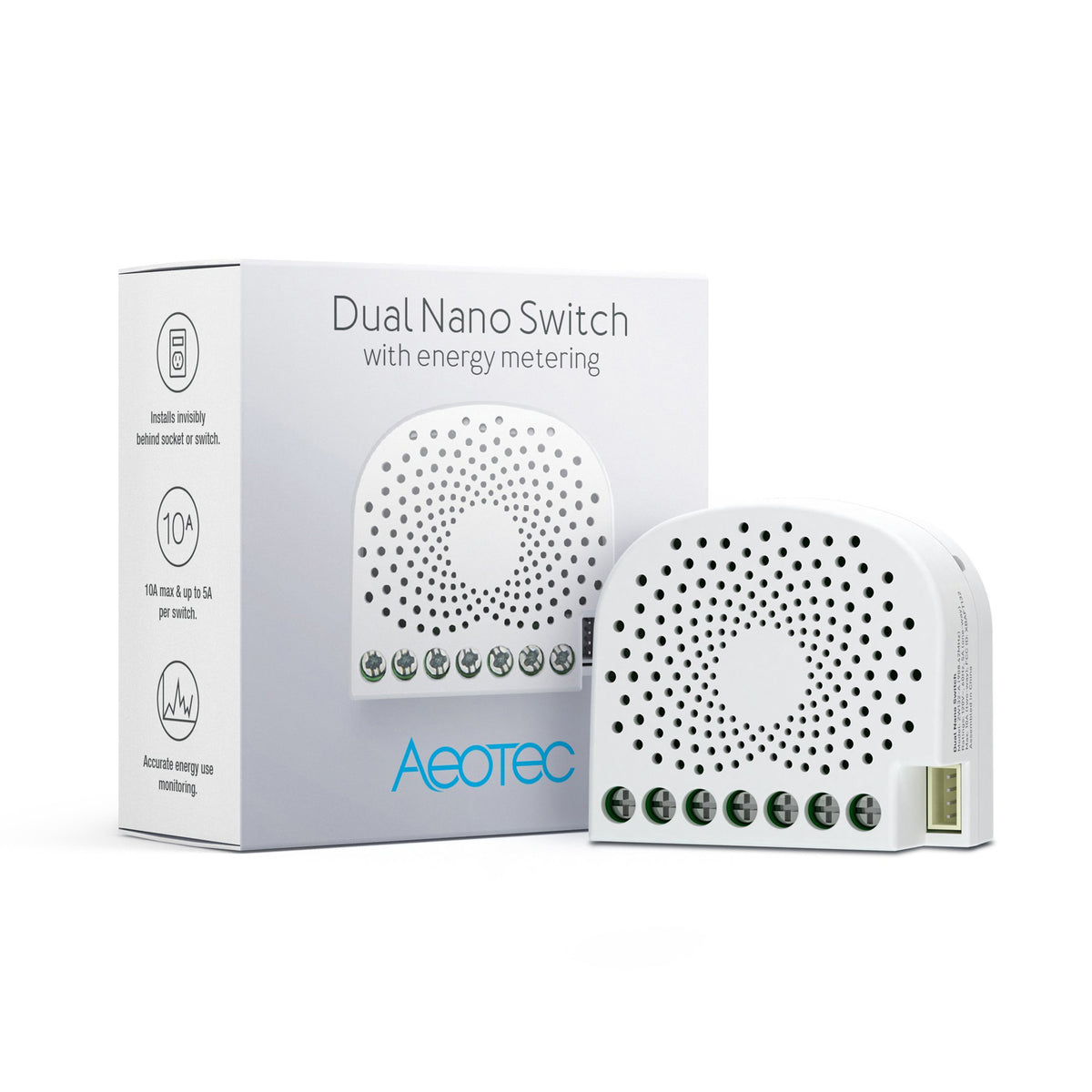 Aeotec Dual Nano Switch with Energy-Use Metering