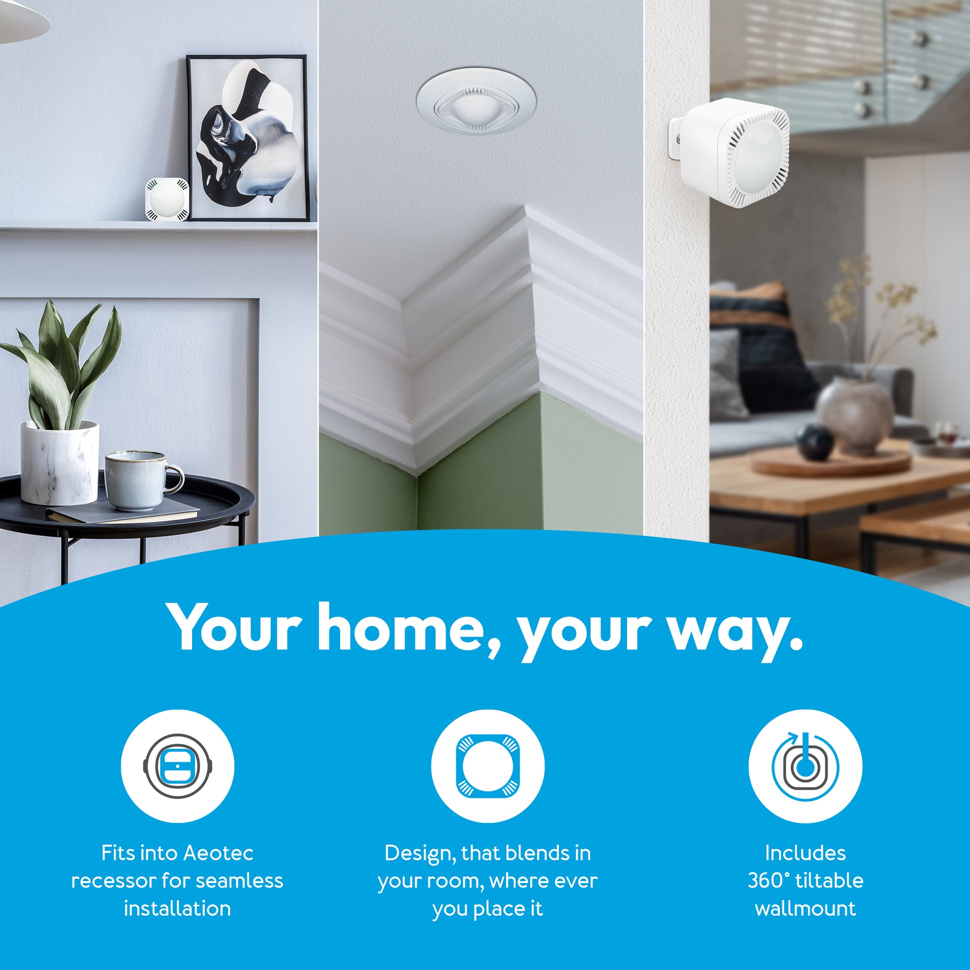 Aeotec Trisensor 8 - 3 in 1 Z-Wave 800 series Motion Sensor